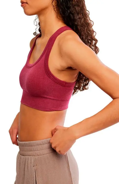 Free People Go To Sports Bra - Washed Brick