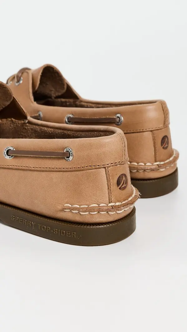 Sperry Authentic Original 2 Eye Leather Boat Shoes - Royal Brown