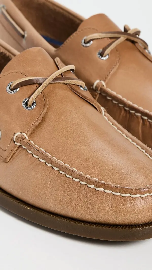 Sperry Authentic Original 2 Eye Leather Boat Shoes - Royal Brown