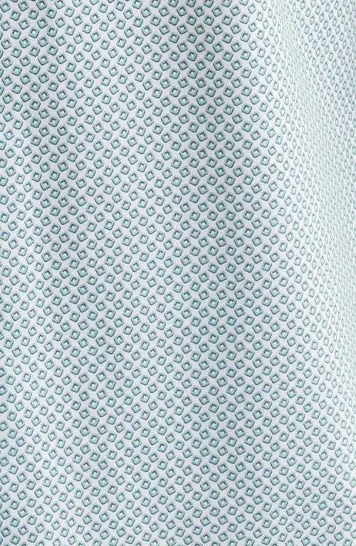 Bugatchi James Ooohcotton® Geometric Print Button-up Shirt - Mint