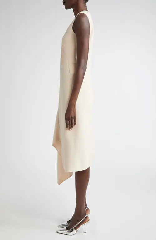 Akris Asymmetric Wool Dress - Seashell