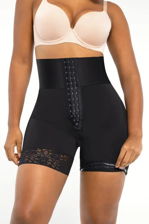 SHAPELLX Boned Sculpt High Waist Short - Jet Black