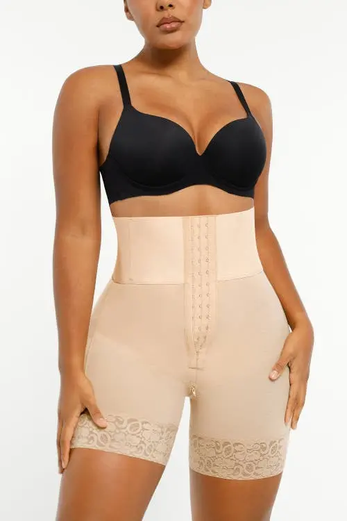 SHAPELLX Boned Sculpt High Waist Short - Sand
