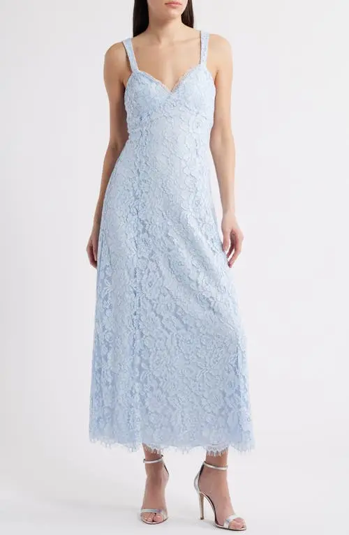WAYF Elysia Cotton-blend Lace Gown
