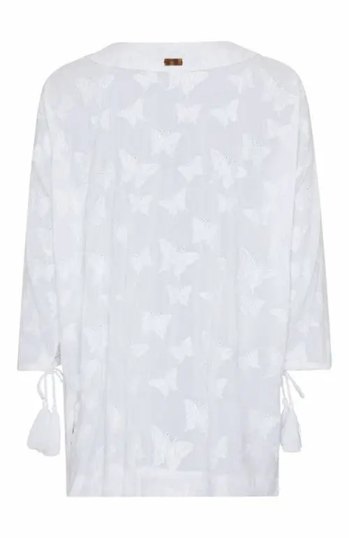 Vilebrequin Disco Butterflies Embroidered Viscose Dress