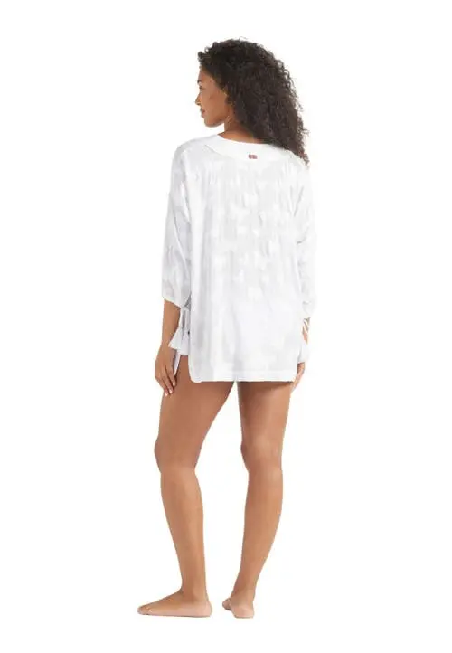 Vilebrequin Disco Butterflies Embroidered Viscose Dress