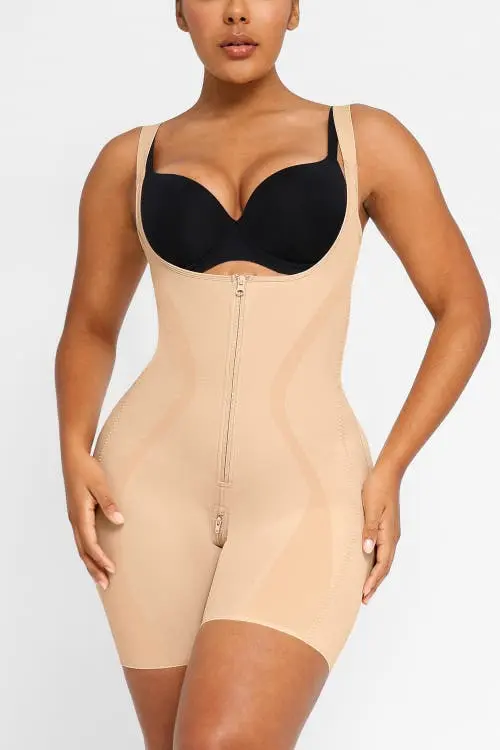 SHAPELLX Curve Code X Comfy Sculpting Bodysuit - Sand