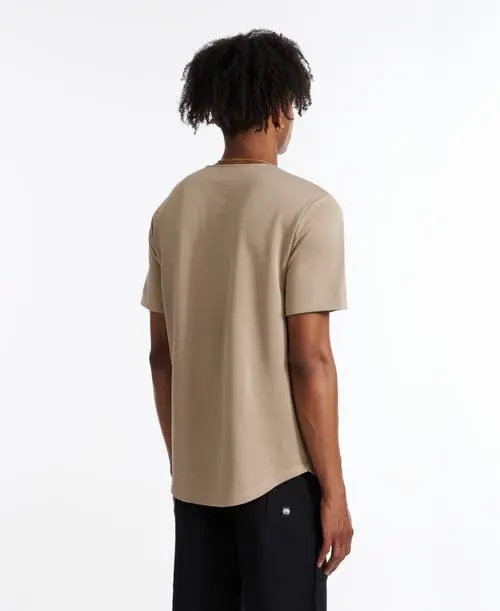 ECKO UNLTD. The Dinger Button Front Top - Taupe
