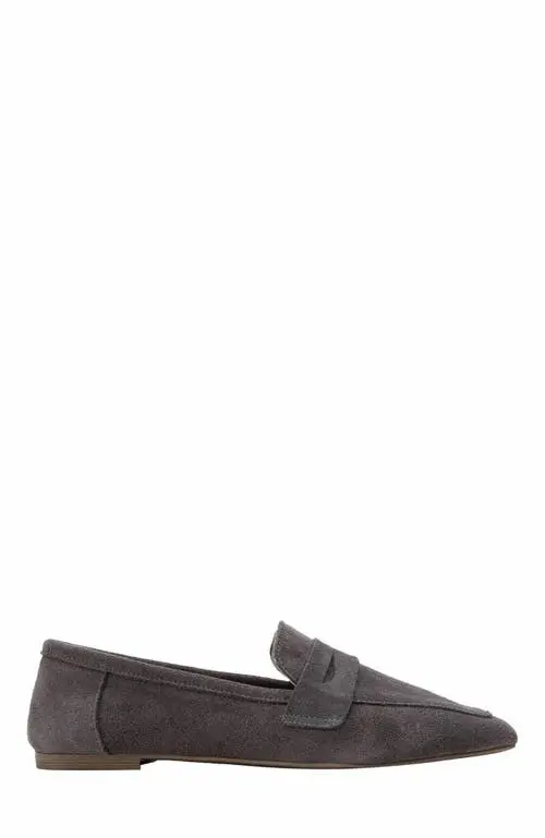 FOREVER & ALWAYS SHOES Morne Nappa Leather Loafers - Grey Suede Leather