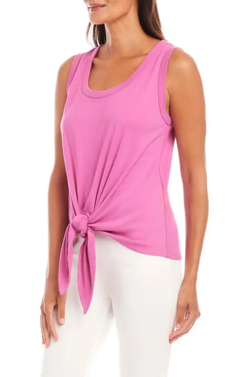Karen Kane Tie Front Tank - Tulip
