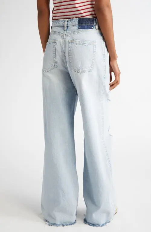 GOLDEN GOOSE Melody Wide Leg Jeans - Cloud Blue