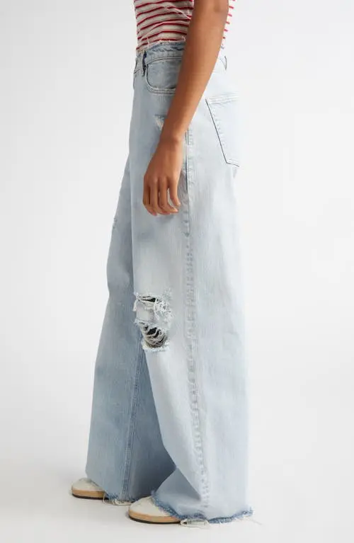 GOLDEN GOOSE Melody Wide Leg Jeans - Cloud Blue