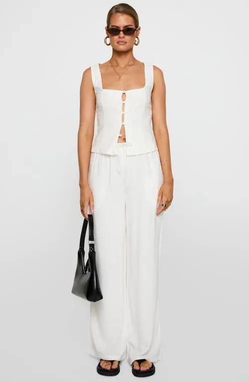 Princess Polly Parklea High-waist Linen-blend Pants