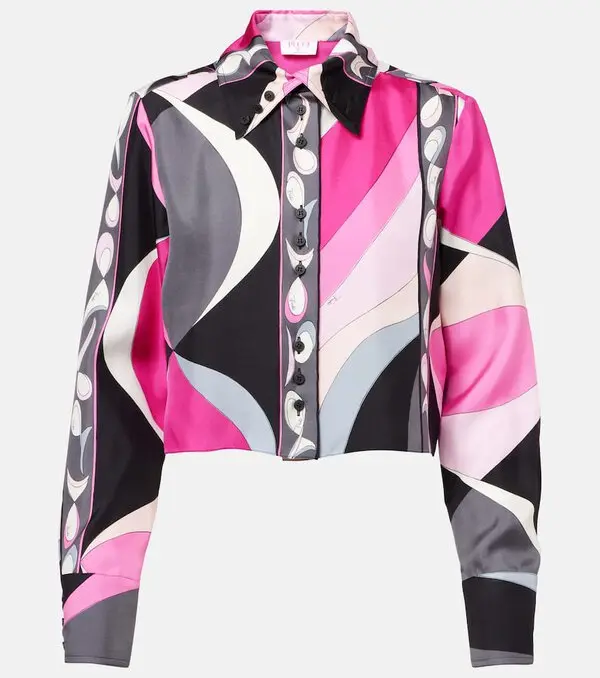 Emilio Pucci Pesci Silk Twill Shirt - Multicoloured