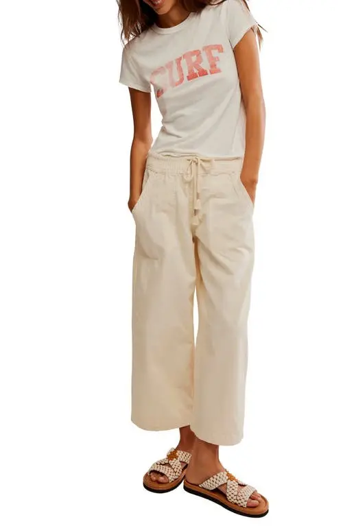 Free People Easy Peasy Wide Leg Drawstring Pants - Irie