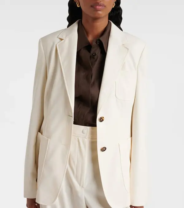 Max Mara Single-breasted Cotton Blazer