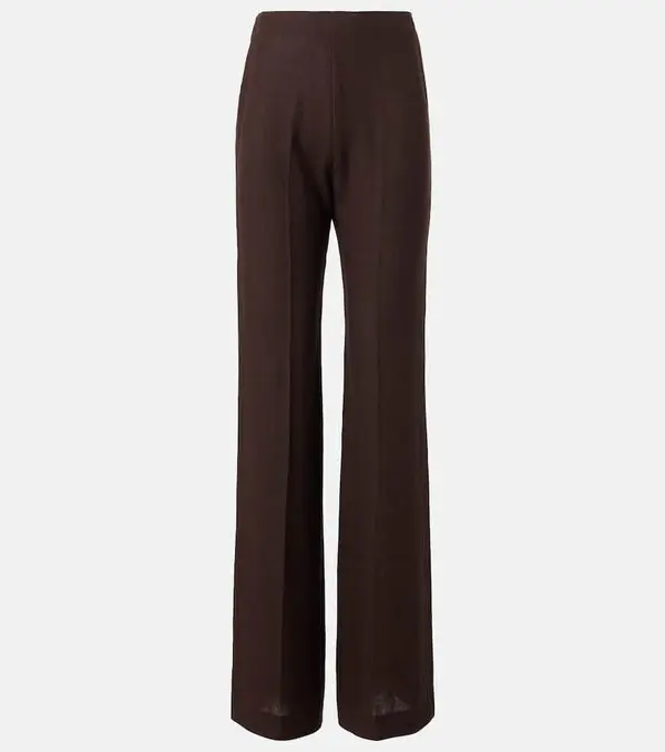 Loro Piana Timi Flared Linen Pants