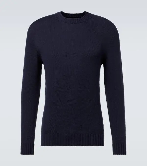 Thom Sweeney Silk Sweater - Blue