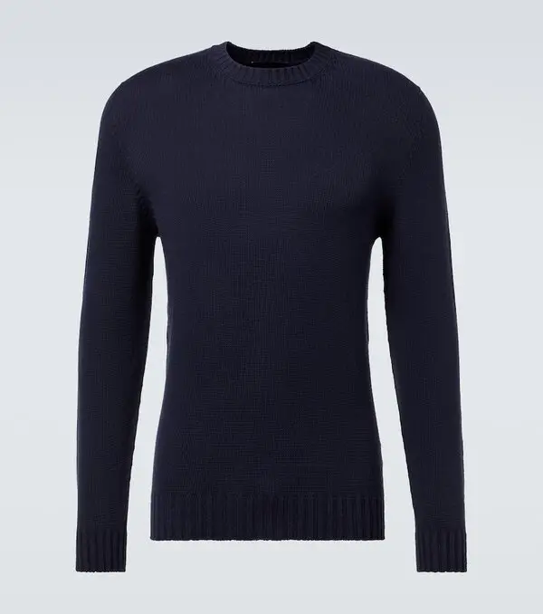 Thom Sweeney Silk Sweater - Blue