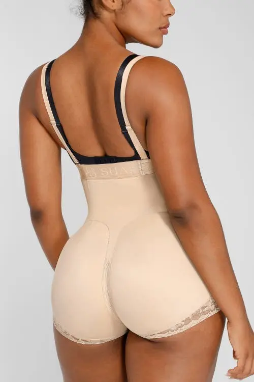 SHAPELLX Butt-lifting Open Bust Panty - Sand