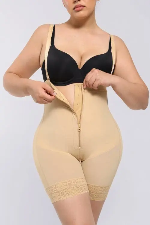 SHAPELLX Firm Compression Bodysuit Shaper - Sand