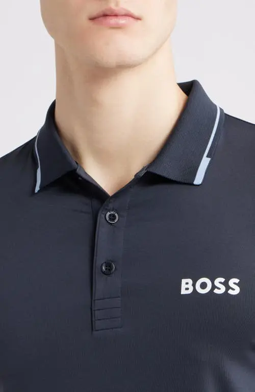 BOSS Paul Pro Active Performance Polo - Dark Blue