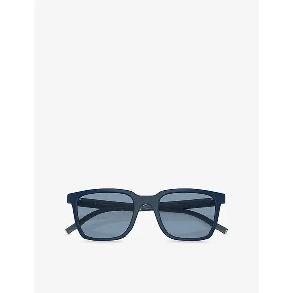 Oliver Spencer Rectangle-frame Sunglasses - Blue