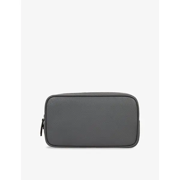 Smythson Panama Double Leather Washbag
