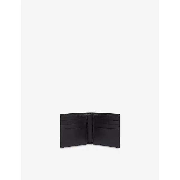 Smythson Panama 6-card Slot Leather Wallet - Navy
