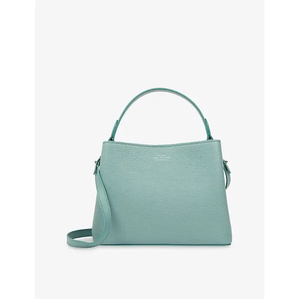 Smythson Ludlow Day Crossbody Bag - Mineral Green