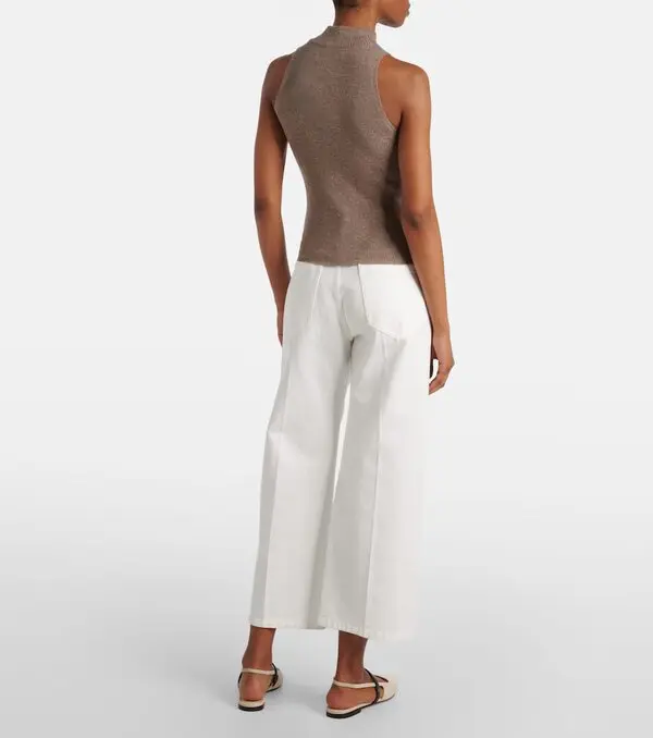 Brunello Cucinelli Ribbed-knit Turtleneck Top