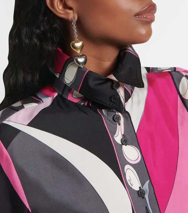 Emilio Pucci Pesci Silk Twill Shirt