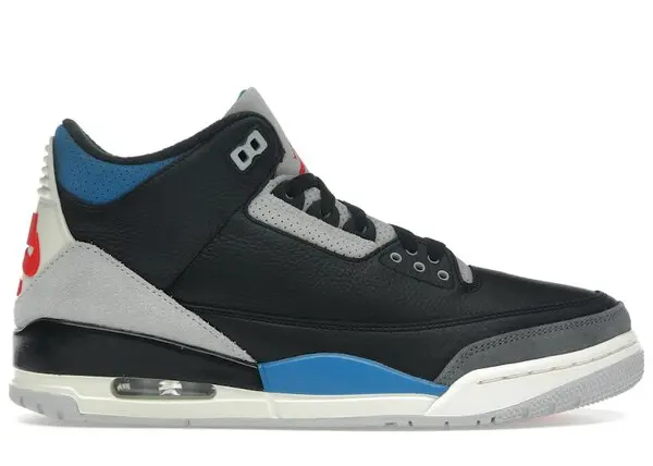 JORDAN 3 Retro Og Rare Air - Black/chile Red/neutral Grey