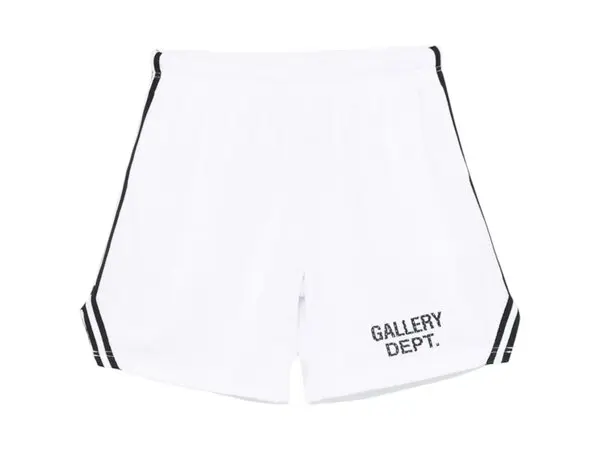 GALLERY DEPT. Venice Court Shorts - White W/blck