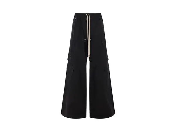 Rick Owens Tencel Double Cargo Jumbo Belas Pants - Black