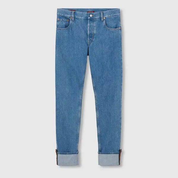 Gucci Tapered Fit Denim Pants