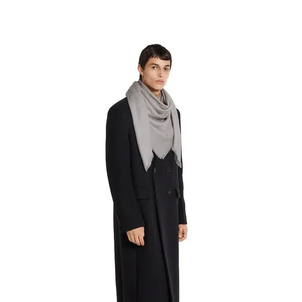 Gucci Gg Wool And Silk Jacquard Shawl