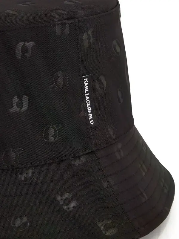 Karl Lagerfeld Ikon Printed Bucket Hat