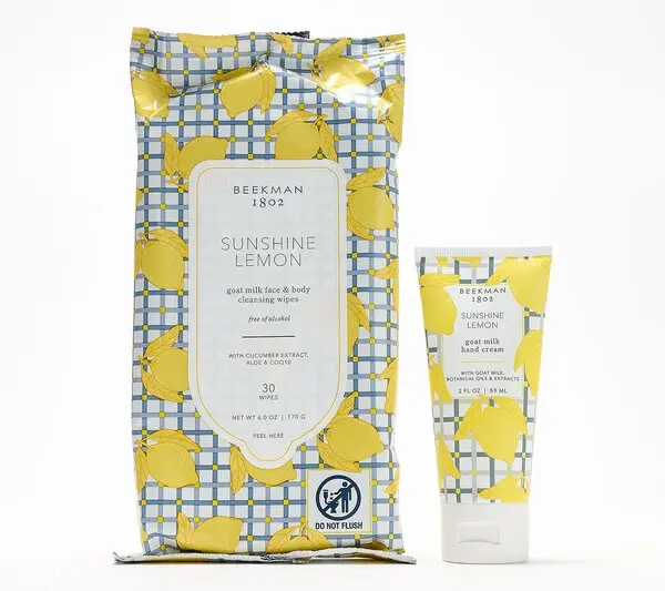 BEEKMAN 1802 Sunshine Lemon 4pc Bath & Body Collection
