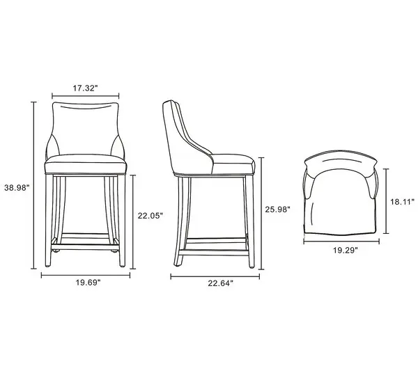 MANHATTAN COMFORT Shubert Counter Stool