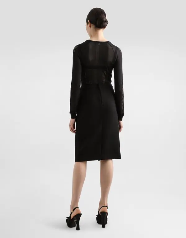 Dolce & Gabbana Silk V-neck Sweater