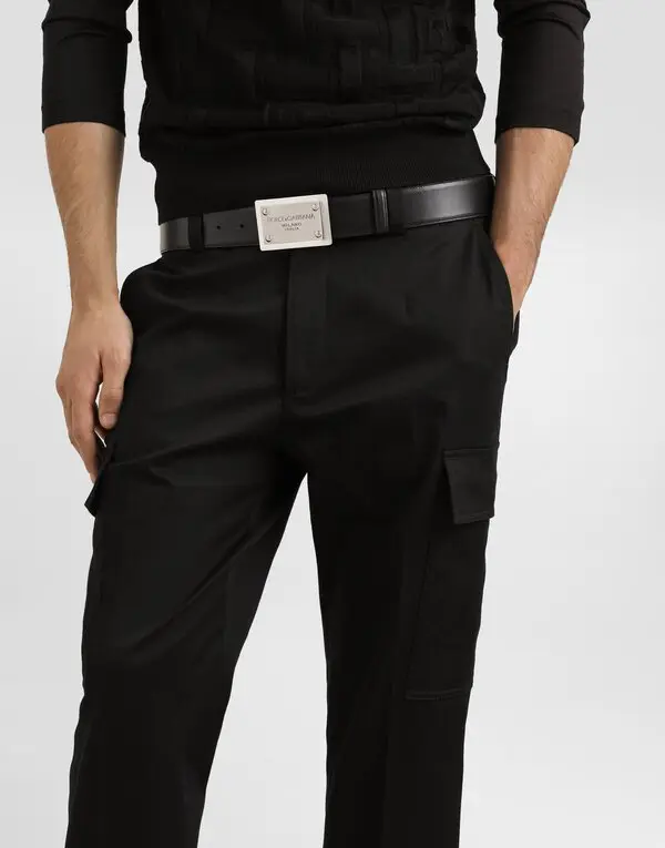 Dolce & Gabbana Cotton Gabardine Cargo Pants