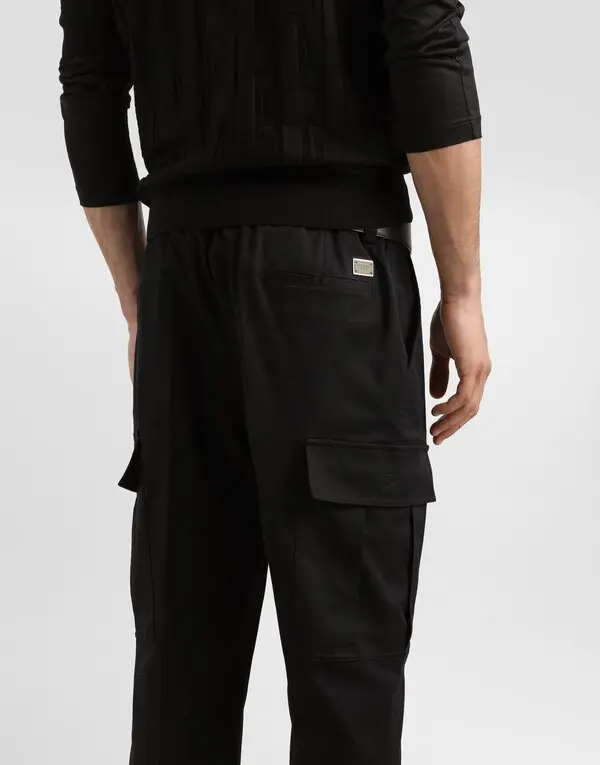 Dolce & Gabbana Cotton Gabardine Cargo Pants