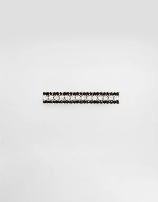 Dolce & Gabbana Metal Rhinestone-detailed Tie Clip - Silver