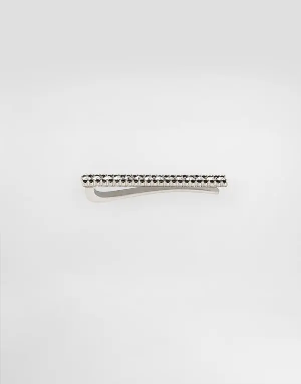 Dolce & Gabbana Metal Rhinestone-detailed Tie Clip - Silver