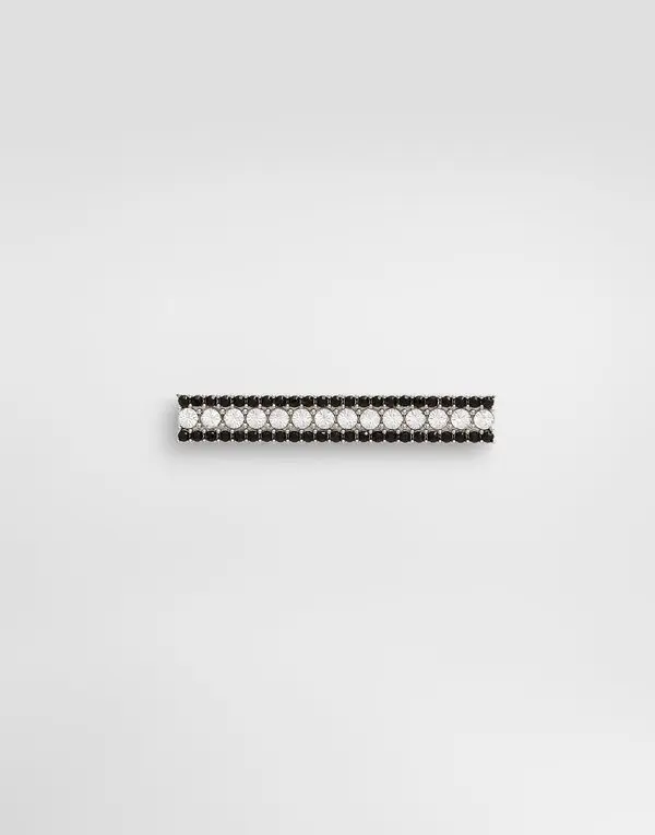 Dolce & Gabbana Metal Rhinestone-detailed Tie Clip - Silver