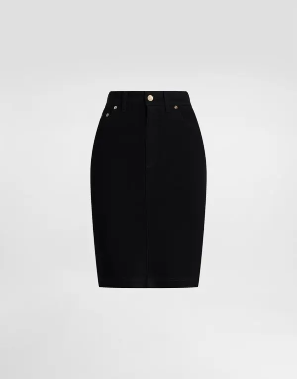 Dolce & Gabbana Denim Midi Skirt - Multicolor