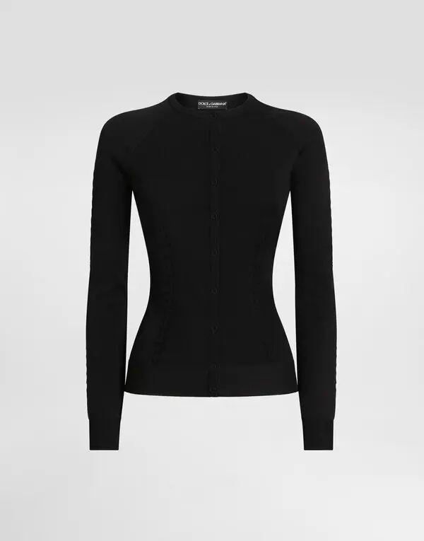 Dolce & Gabbana Viscose Cardigan - Black