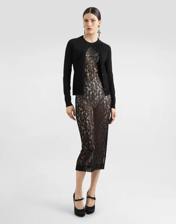Dolce & Gabbana Viscose Cardigan - Black