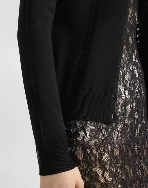 Dolce & Gabbana Viscose Cardigan - Black